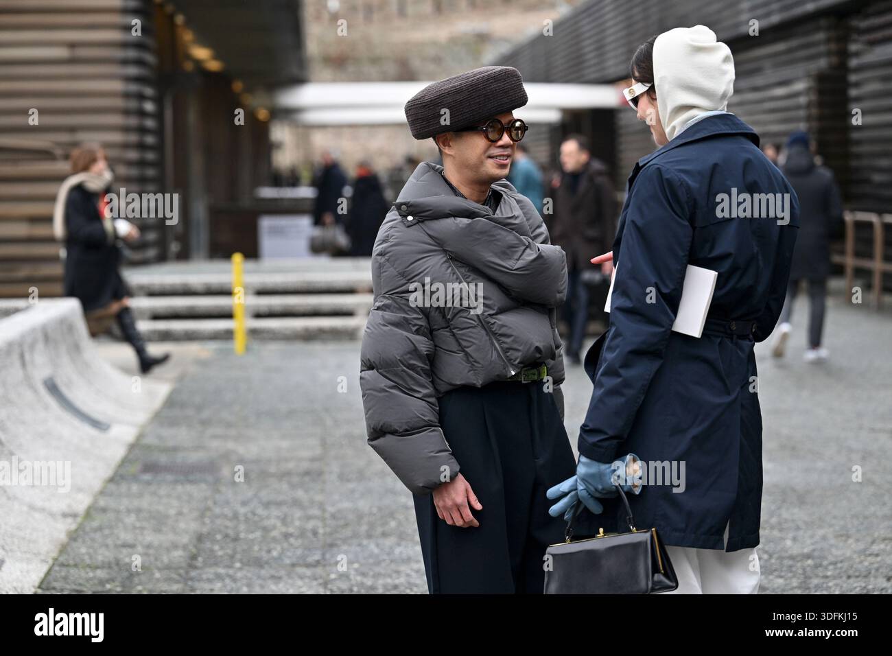 Fortezza da Basso, Florence, Italy, January 13, 2026, Fashion people at ...