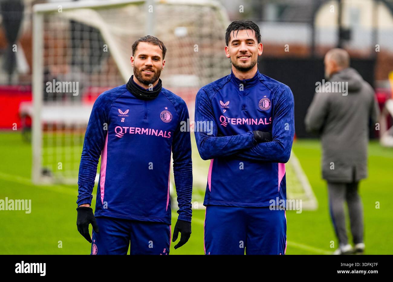 Rotterdam - Bart Nieuwkoop of Feyenoord, Jakub Moder of Feyenoord ...