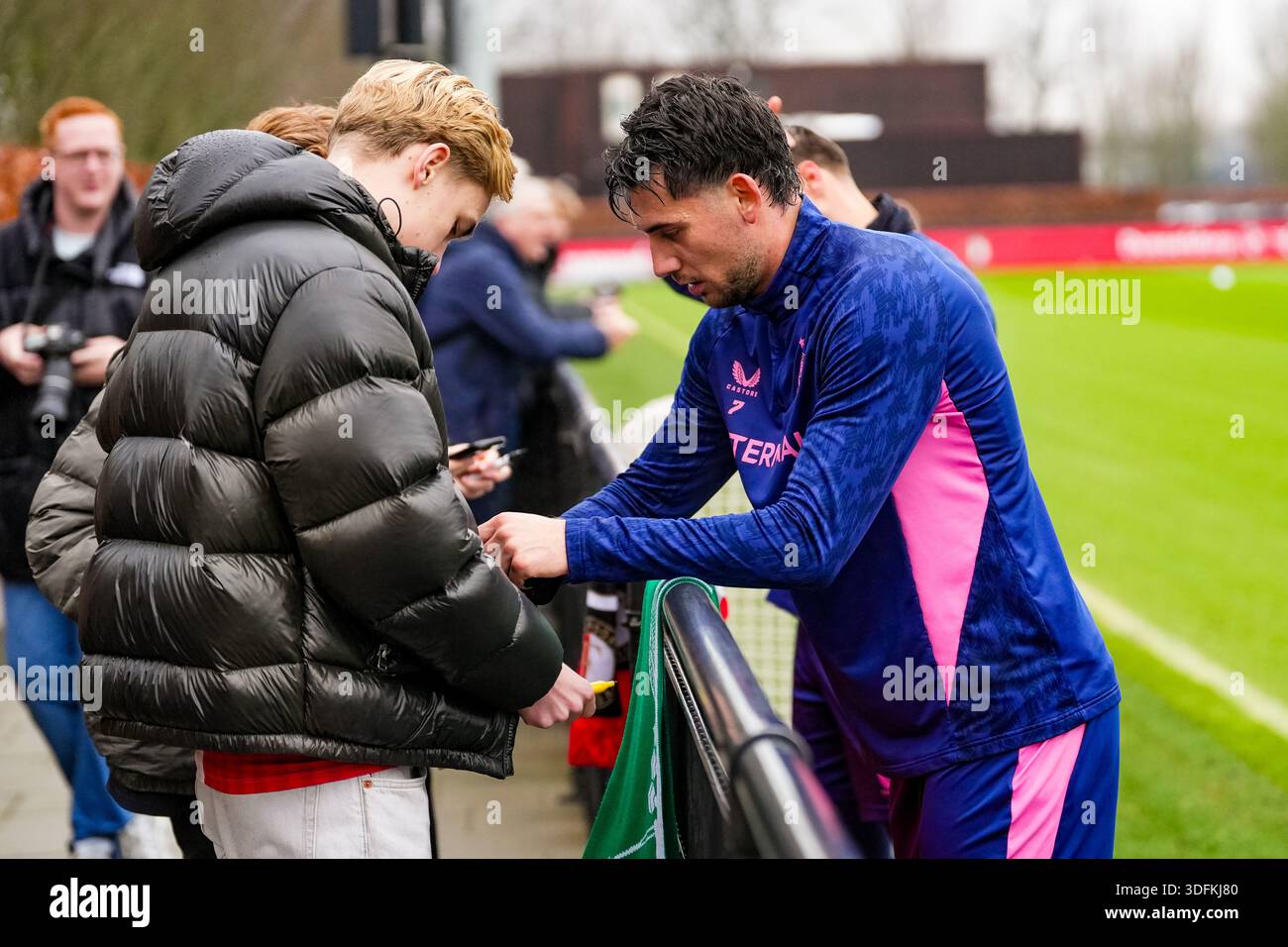 Rotterdam - Jakub Moder of Feyenoord during the training of Feyenoord ...