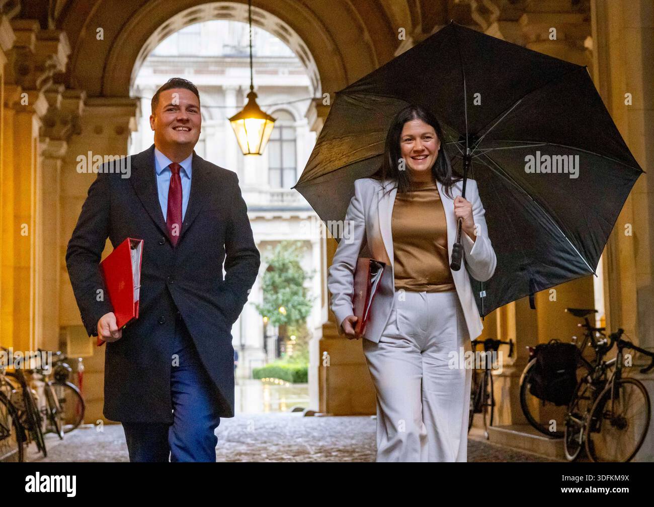 London, UK 13th Jan 2026 Wes Streeting, Health secretary and Lisa Nandy ...