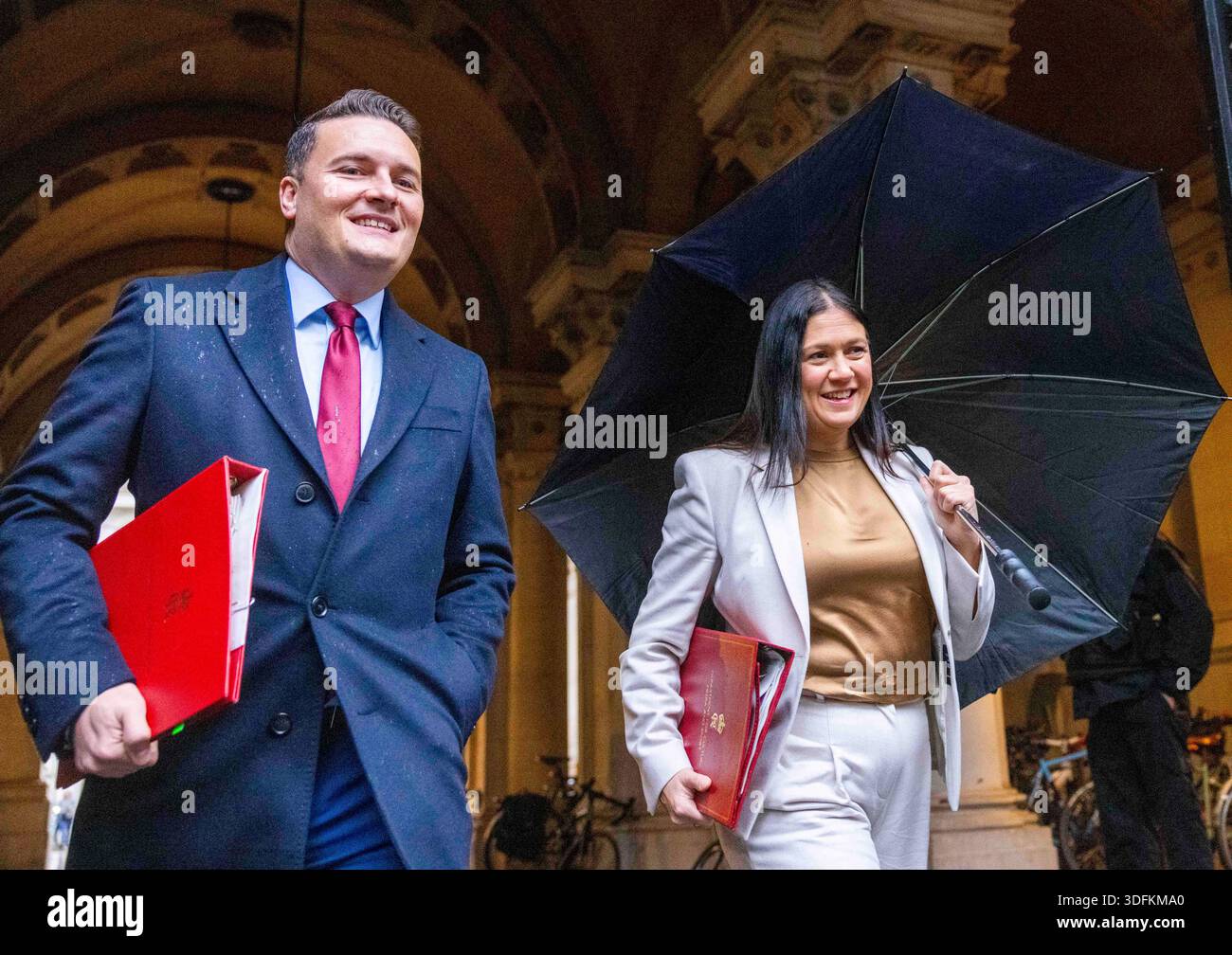 London, UK 13th Jan 2026 Wes Streeting, Health secretary and Lisa Nandy ...
