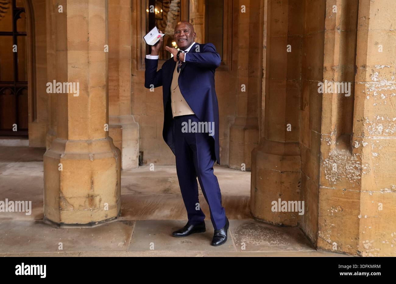 Devon Malcolm after being made an Officer of the Order of the British ...