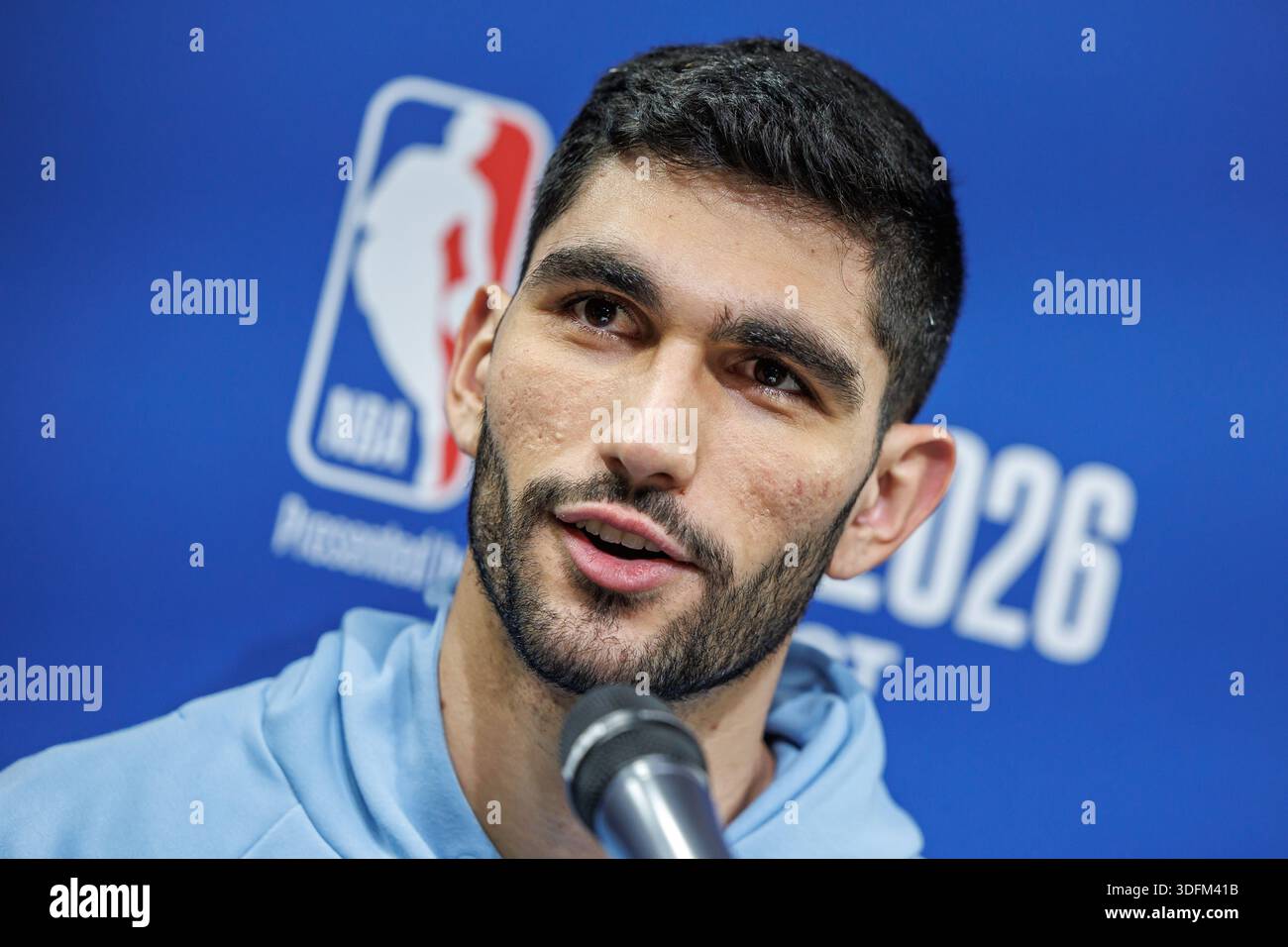 13 January 2026, Berlin: Basketball: NBA, Santi Aldama (Memphis ...