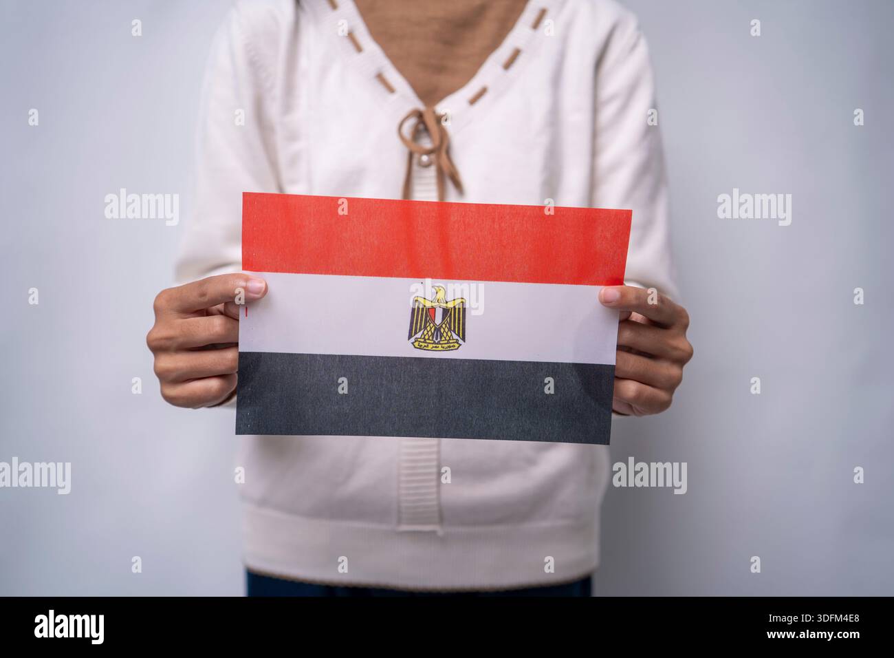 Hands Holding National Flag of Egypt Stock Photo - Alamy