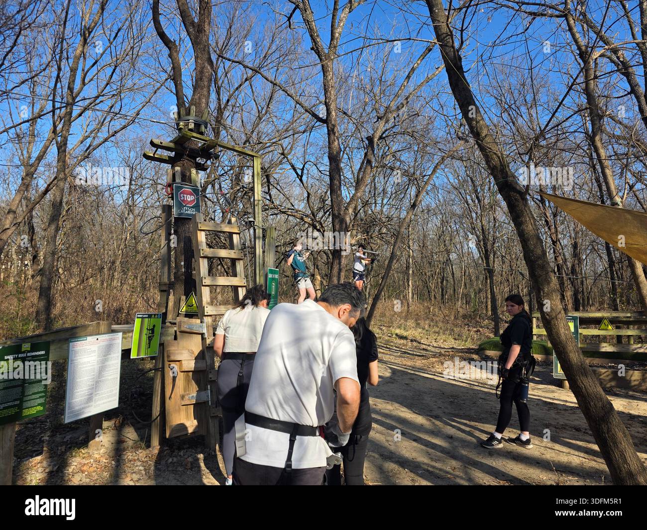 Inside of Zipline Adventure Park Stock Photo - Alamy