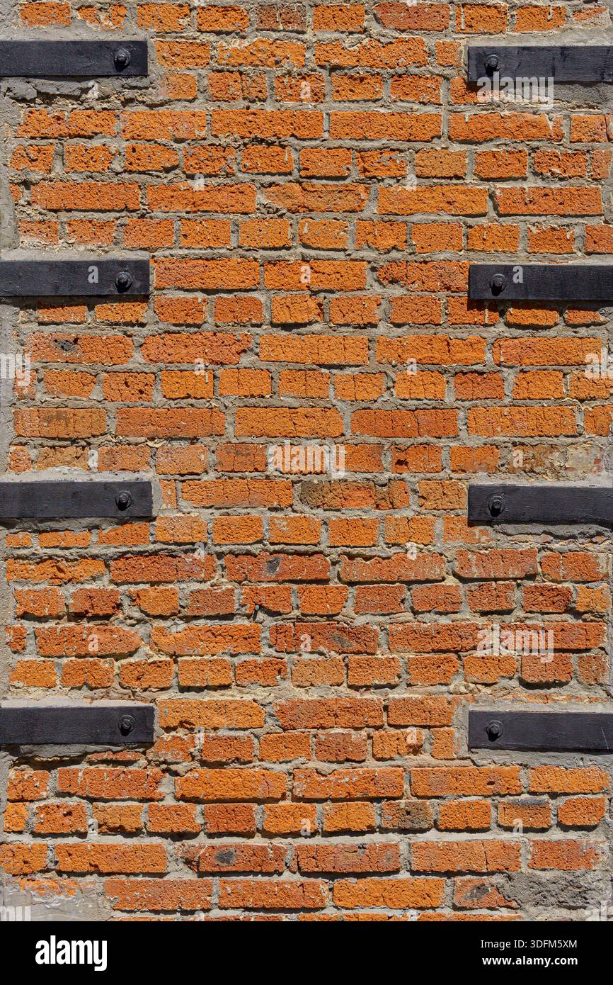 Old red brick wall. Abstract interior background Stock Photo - Alamy