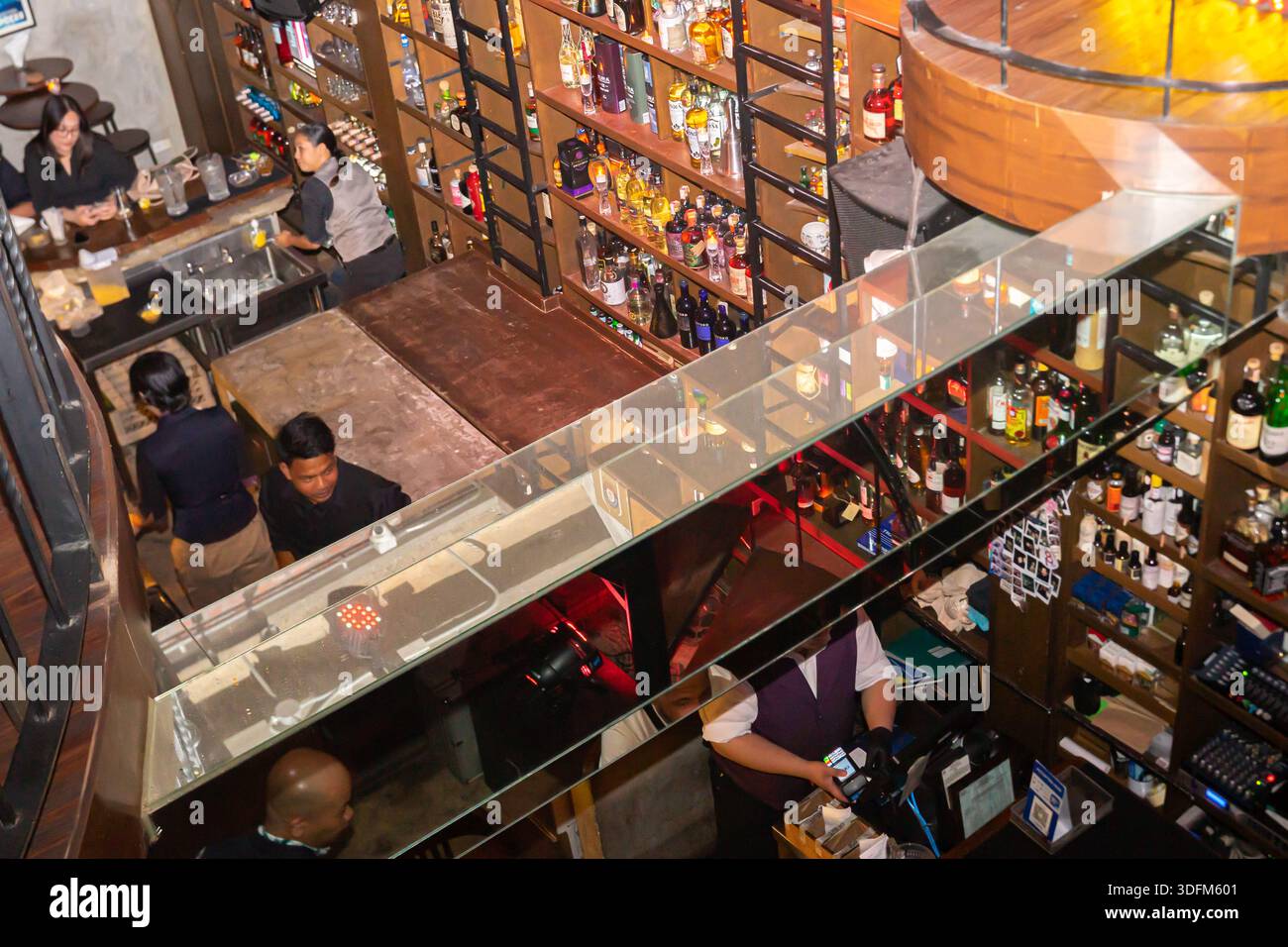 The Spirits Library bar in Manila, Philippines. It is known for its ...
