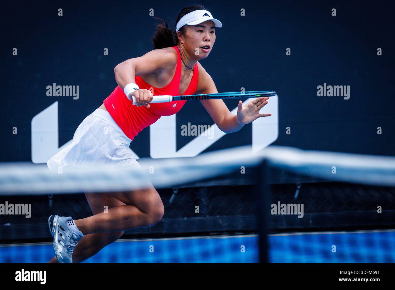United Kingdom¿s Mingge Xu during a qualifying match against Czech ...