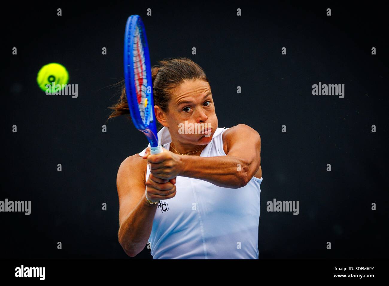 France¿s Chloe Paquet during a qualifying match against France¿s ...
