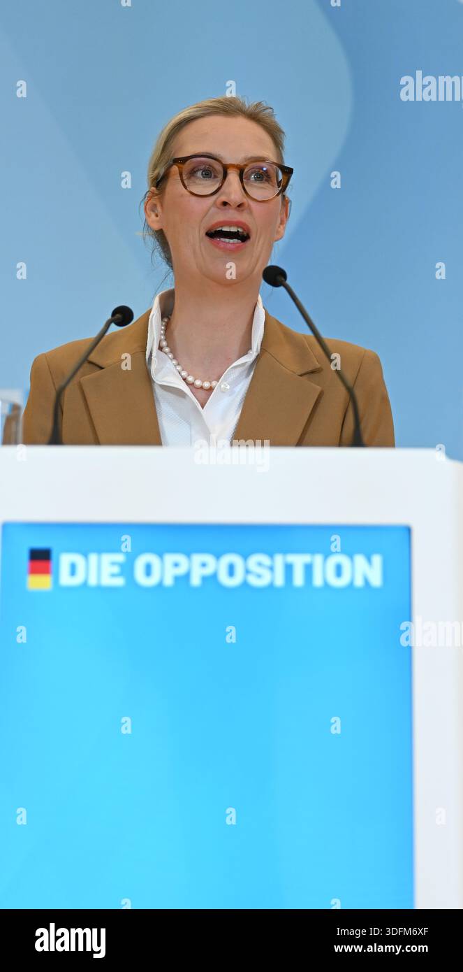 13 January 2026, Berlin: Alice Weidel, Chairwoman of the AfD ...