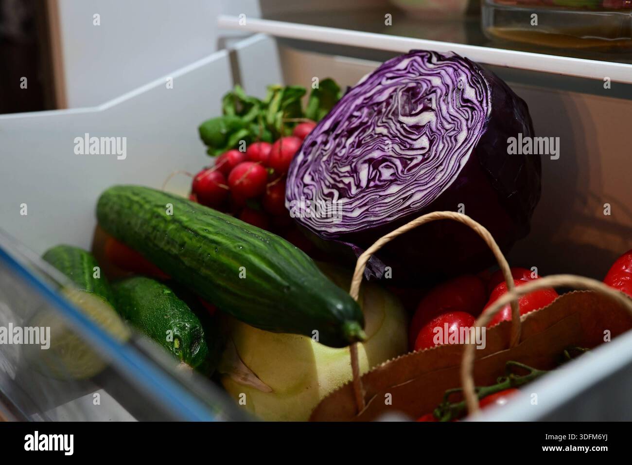 Frisches Gemüse als Symbol für gesunde Ernährung, Frische und ...