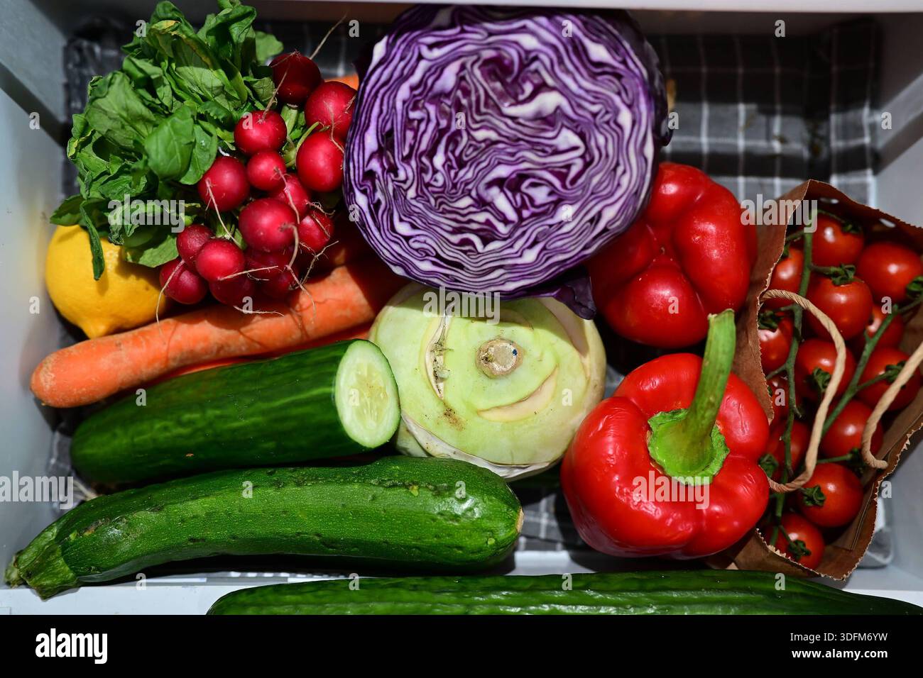 Frisches Gemüse als Symbol für gesunde Ernährung, Frische und ...