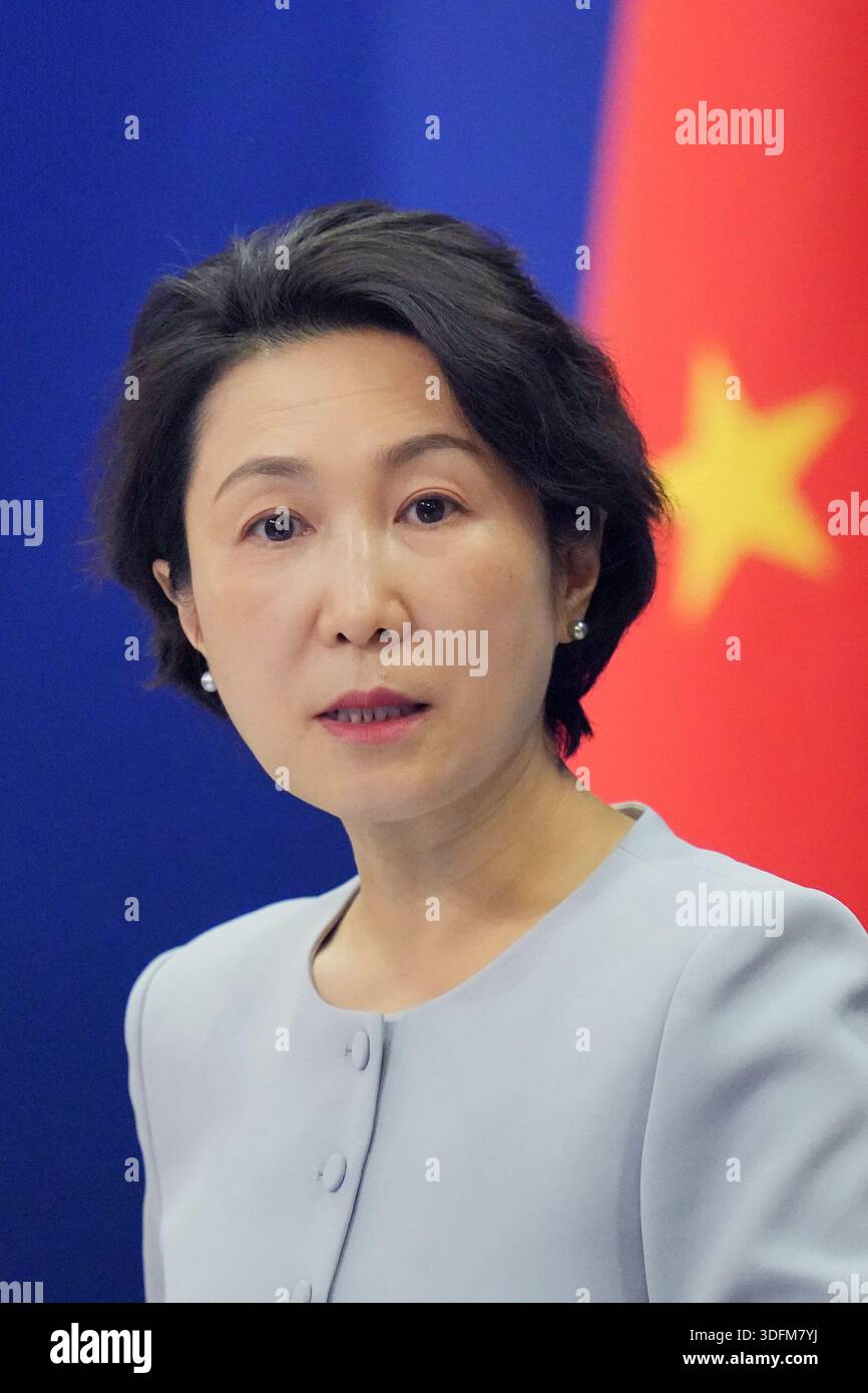 Chinese Foreign Ministry spokeswoman Mao Ning holds a press conference ...