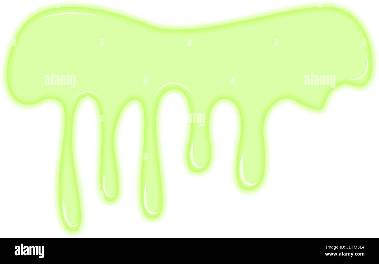 Residual toxic green liquid left behind after dripping Stock Vector ...