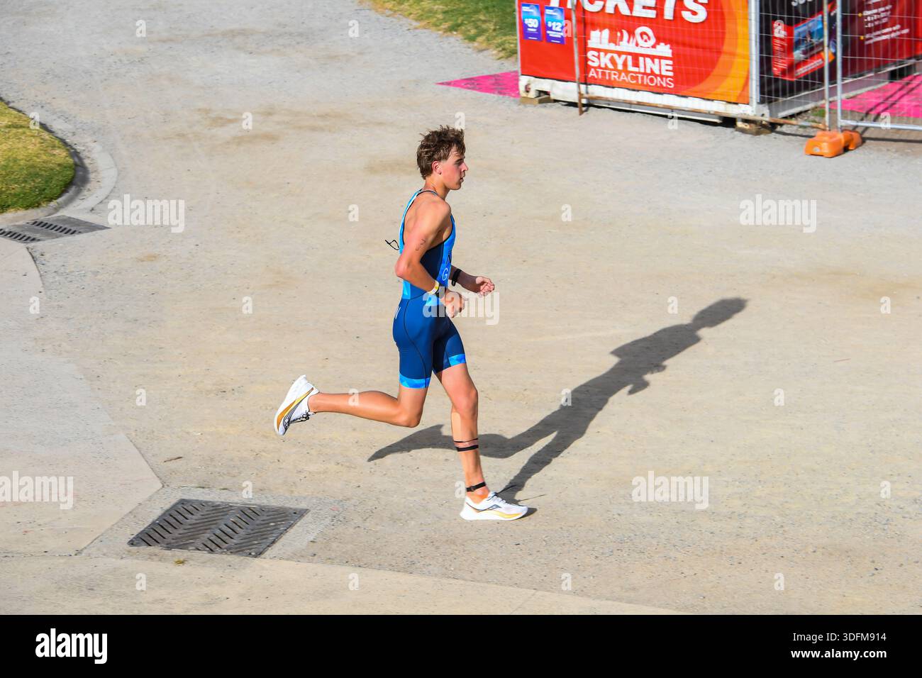 Para athlete Jack Gibson seen in action during Race 3 of the 2XU ...