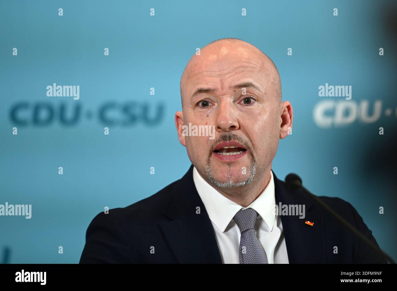 13 January 2026, Berlin: Alexander Hoffmann, Chairman of the CSU ...