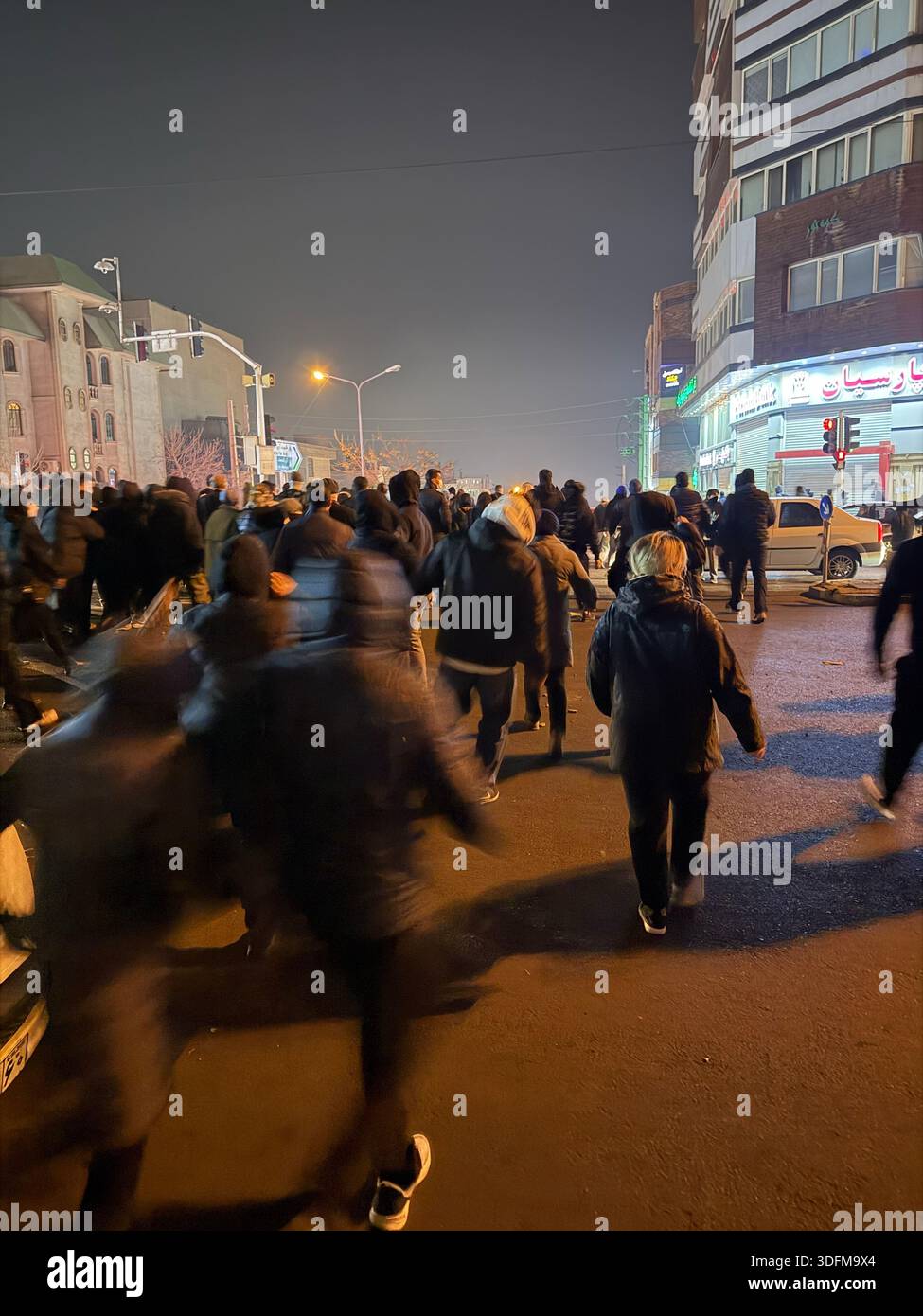 Iranians attend an anti-government protest in Tehran, Iran, Thursday ...