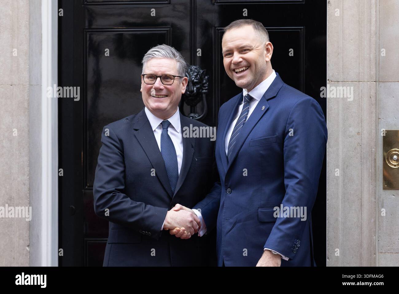 Prime Minister of the United Kingdom Sir Keir Starmer greets Poland's ...