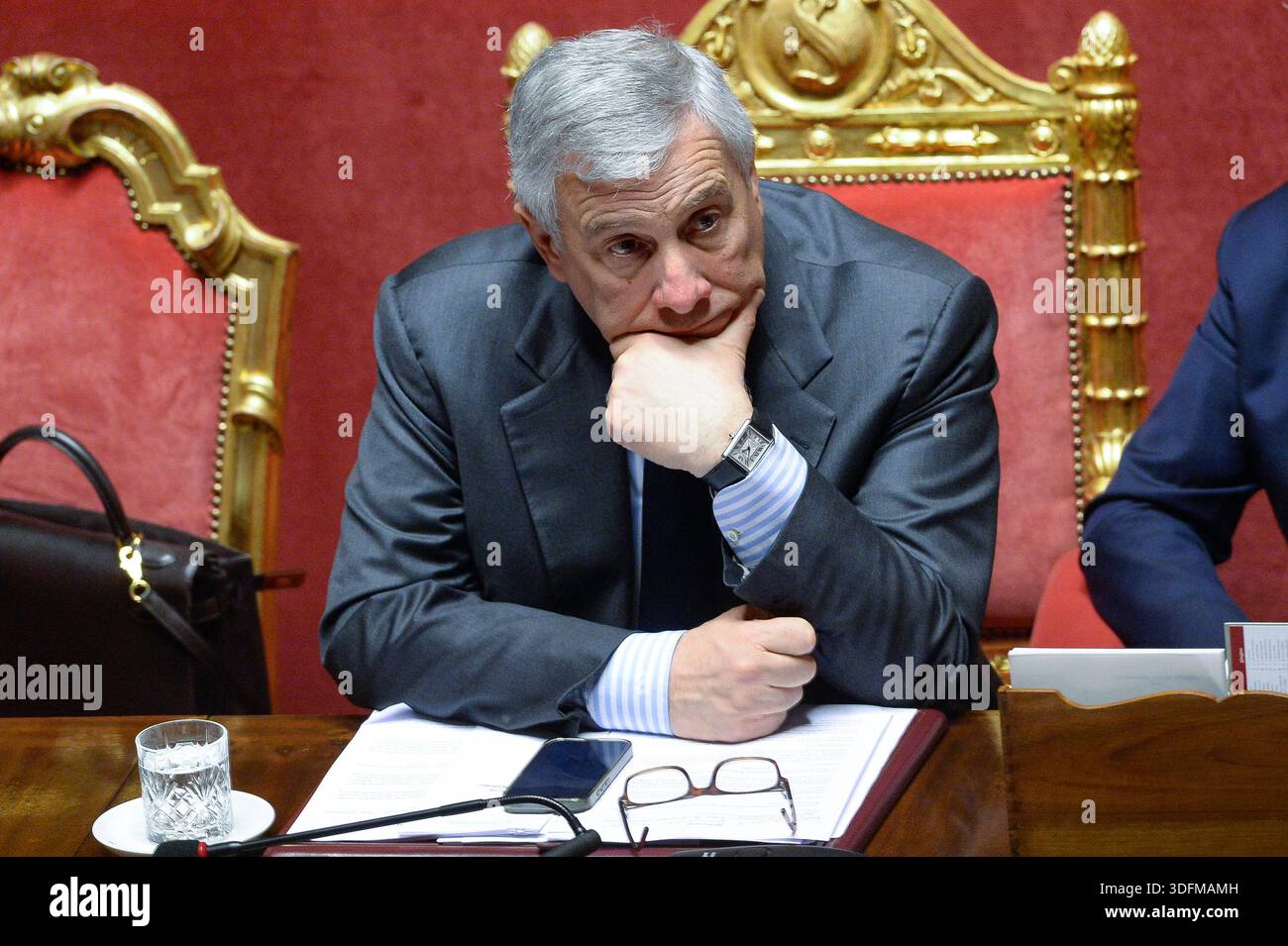 Italy, Rome, 13 January, 2026 : Senate, Antonio Tajani, Minister of ...