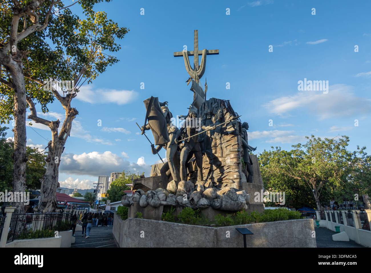 Heritage of Cebu Monument in Cebu City, Philippines, a large, intricate ...