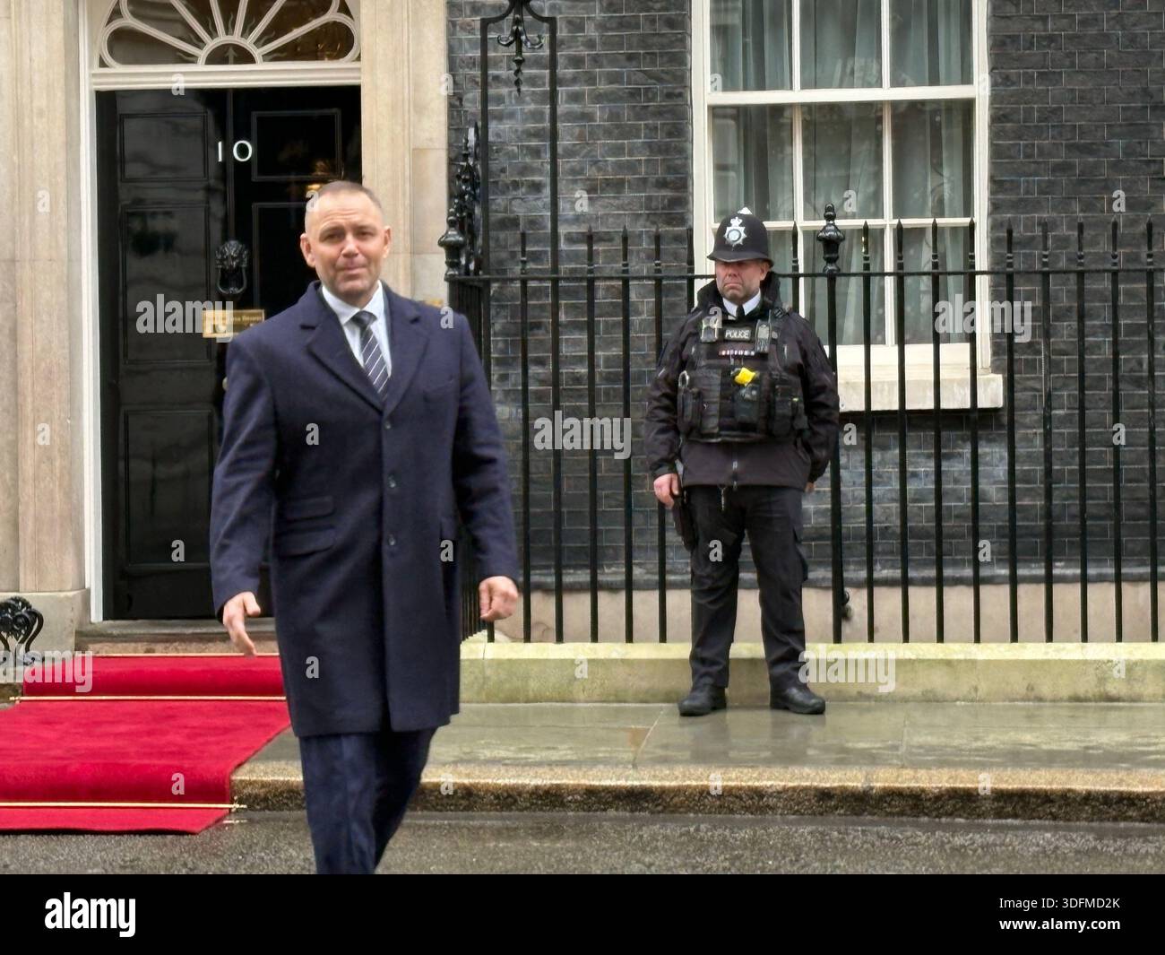 London, UK. 13 January 2026. Polish President Karol Nawrocki gives a ...