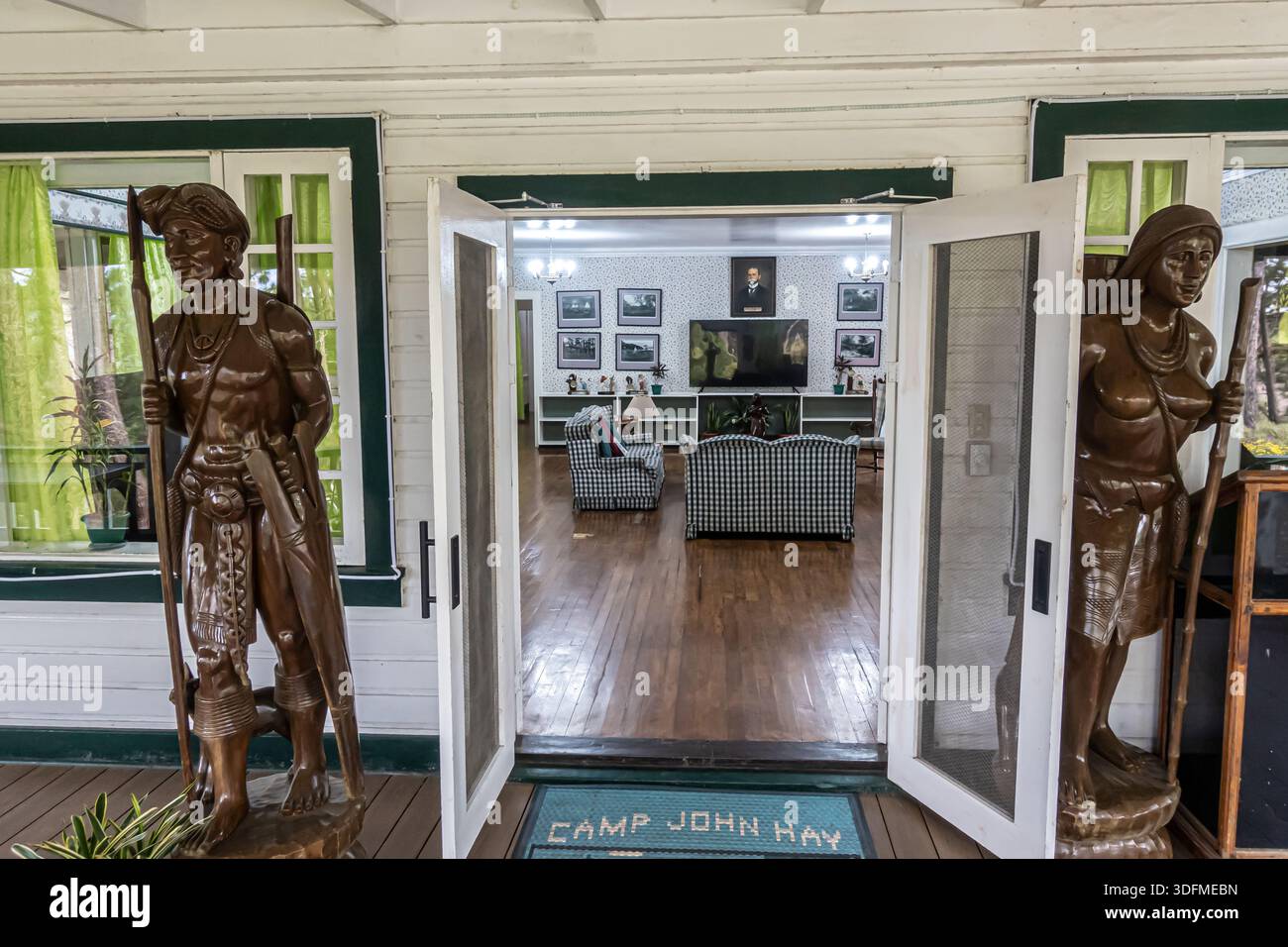 interior of the Bell House within the Historical Core of Camp John Hay ...
