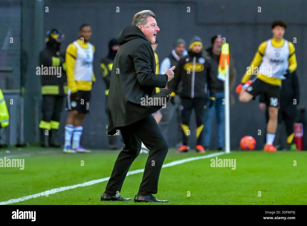 Udinese's Head Coach Przemyslaw Malecki gestures during Udinese Calcio ...