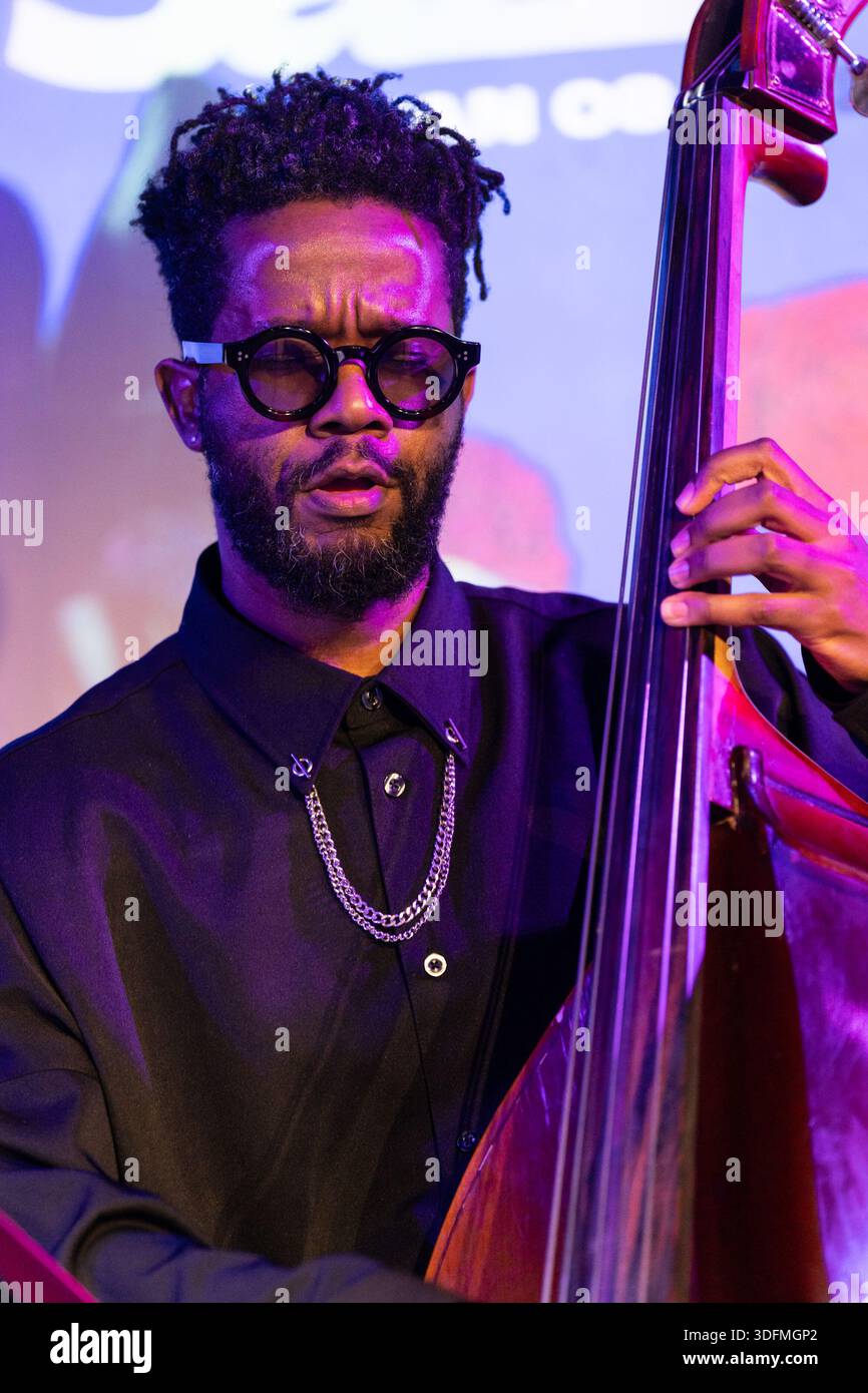 Ben Williams performs with band of musicians 'Freedom Riders' during ...