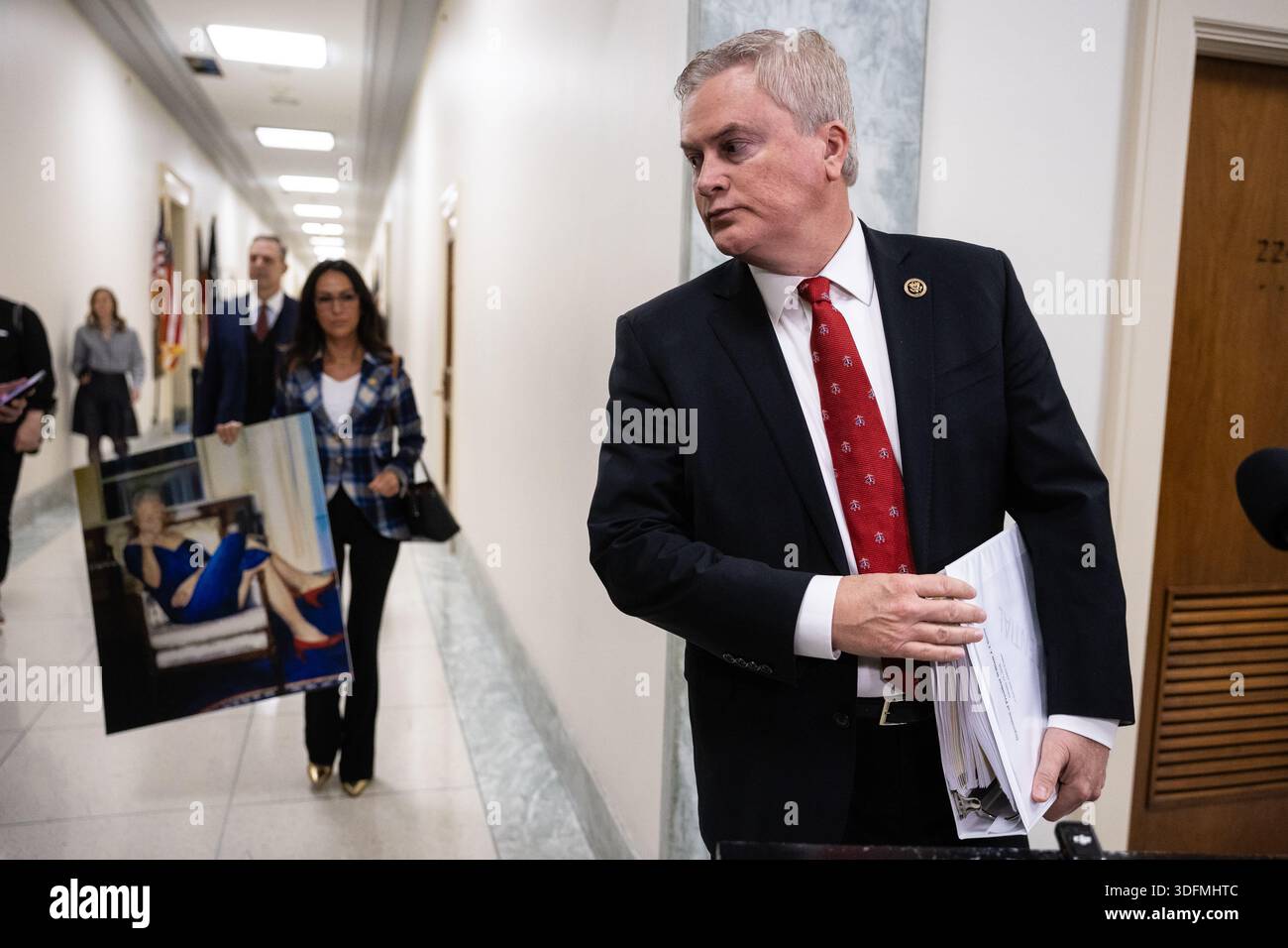 House Oversight Committee Chair James Comer (R-Ky.) prepares to speak ...