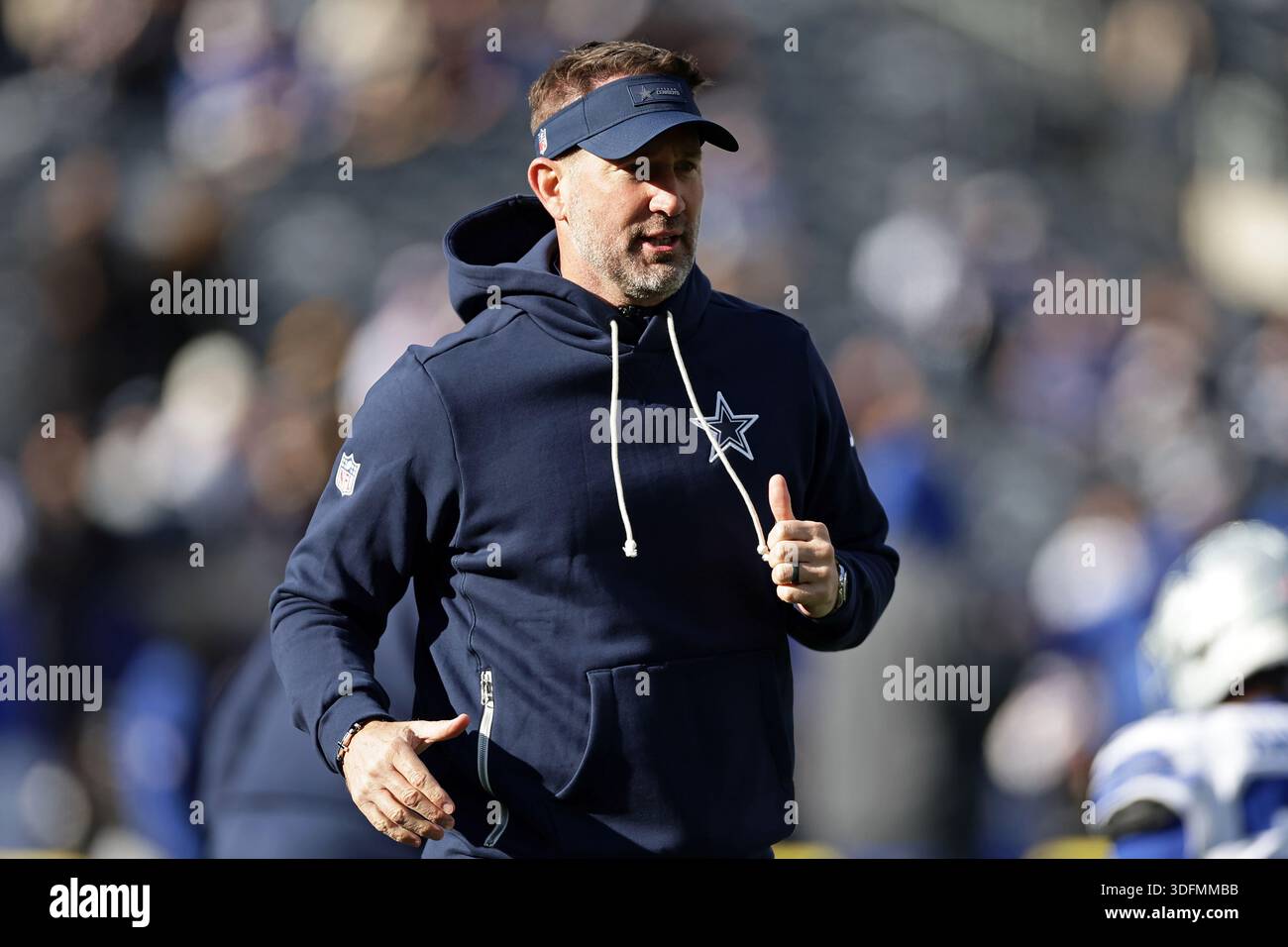 Dallas Cowboys head coach Brian Schottenheimer before an NFL football ...