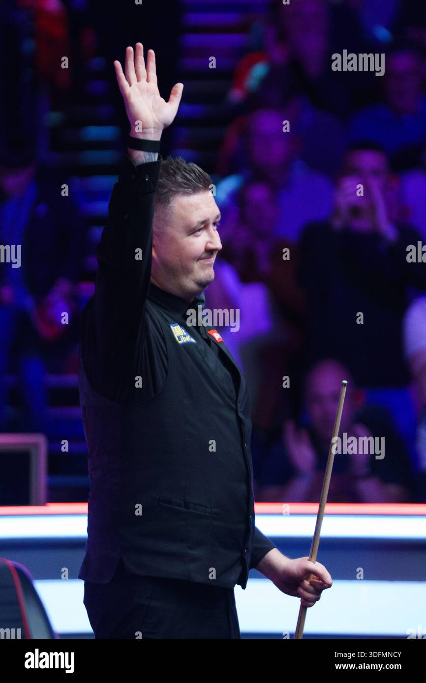 Kyren Wilson celebrating after winning the match between Kyren Wilson ...