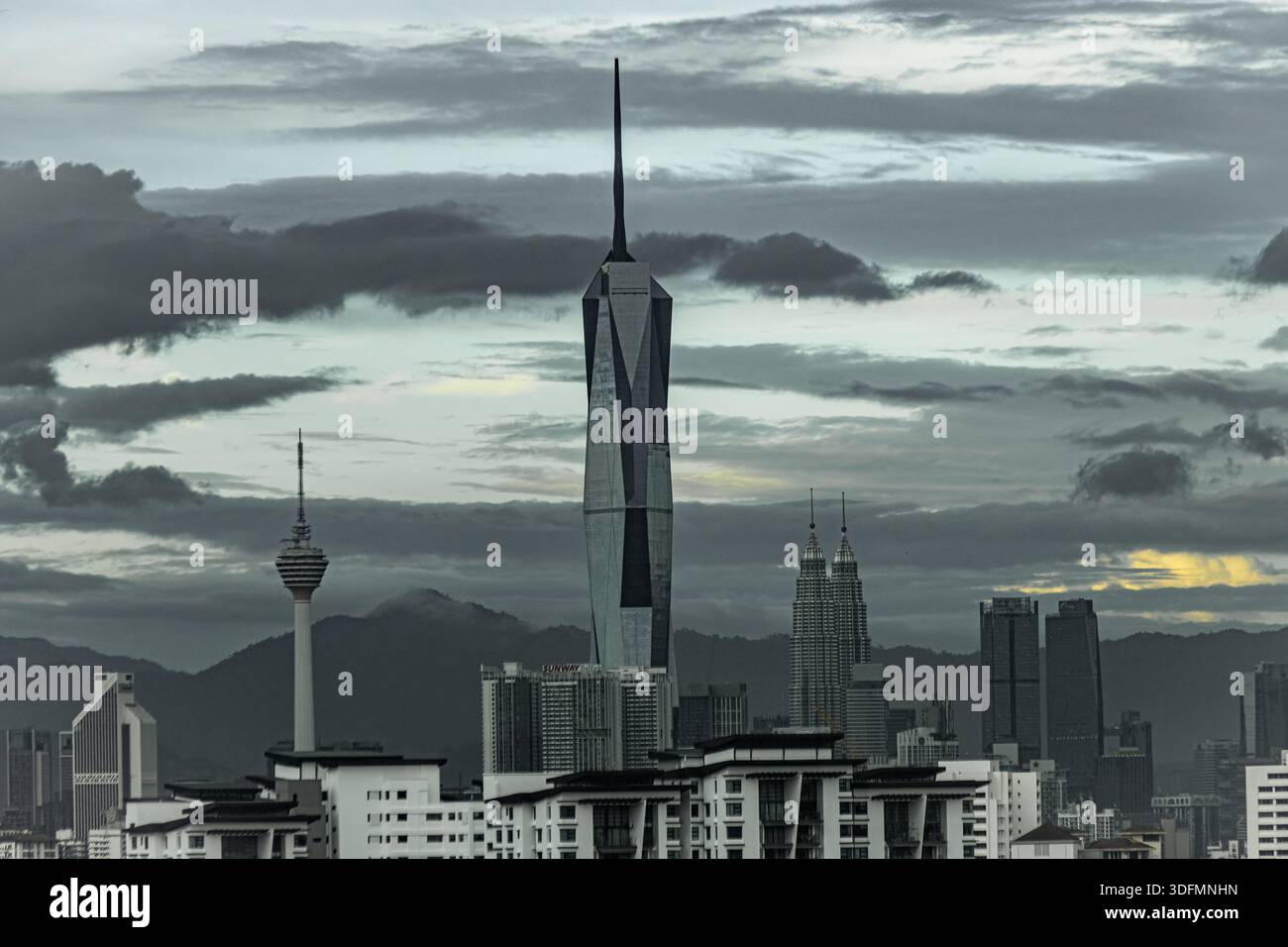 View of Merdeka 118 tower from Menara Kuala Lumpur Malaysia Stock Photo ...