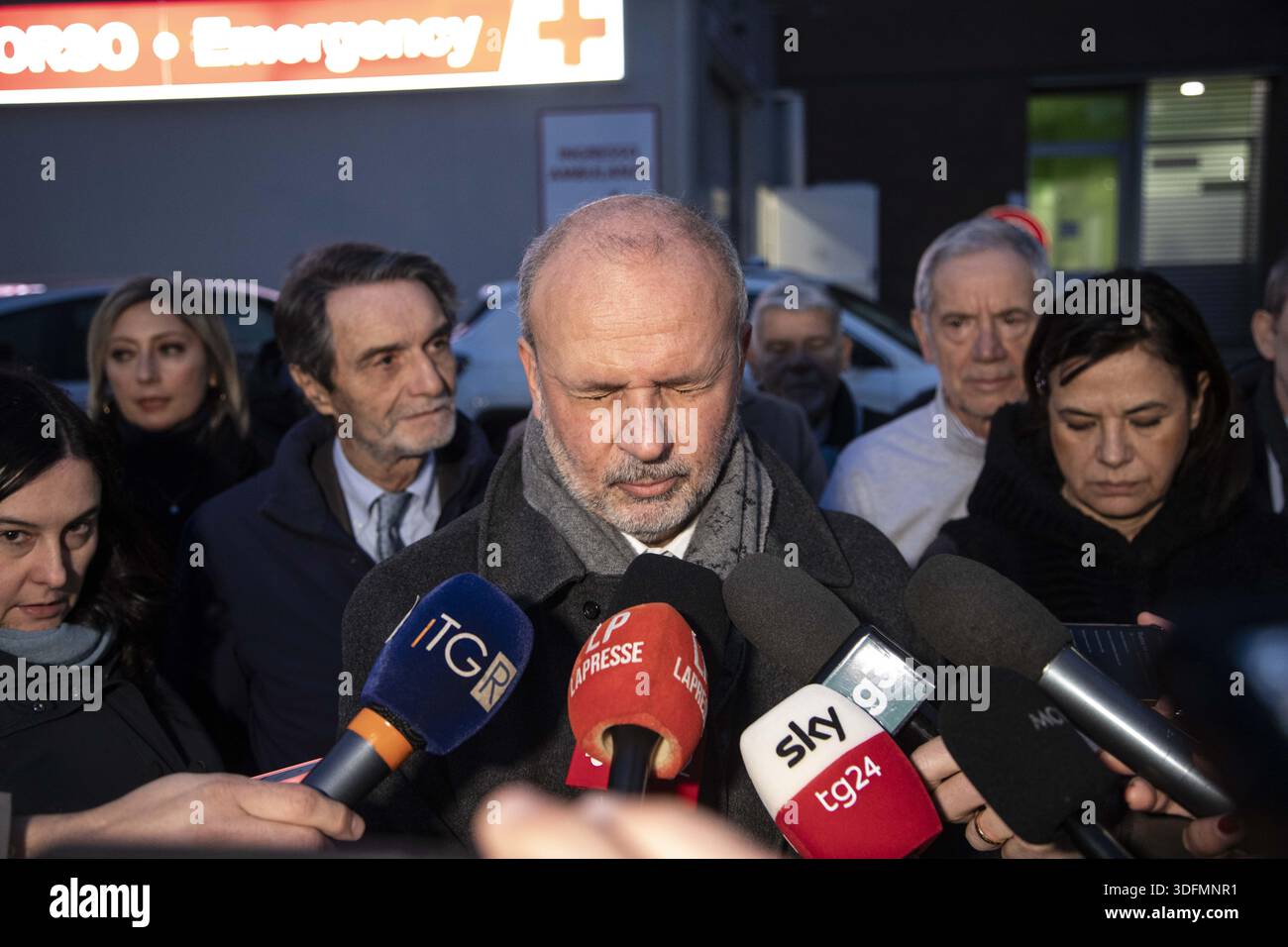 Milan, Italy. 13th Jan, 2026. Milan, Niguarda Hospital, Minister of ...