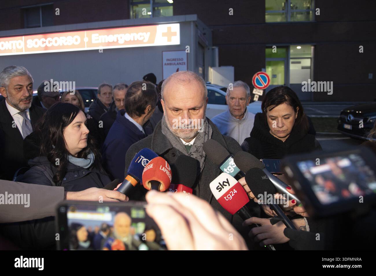 Milan, Niguarda Hospital, Minister of Health Orazio Schillaci, moved ...