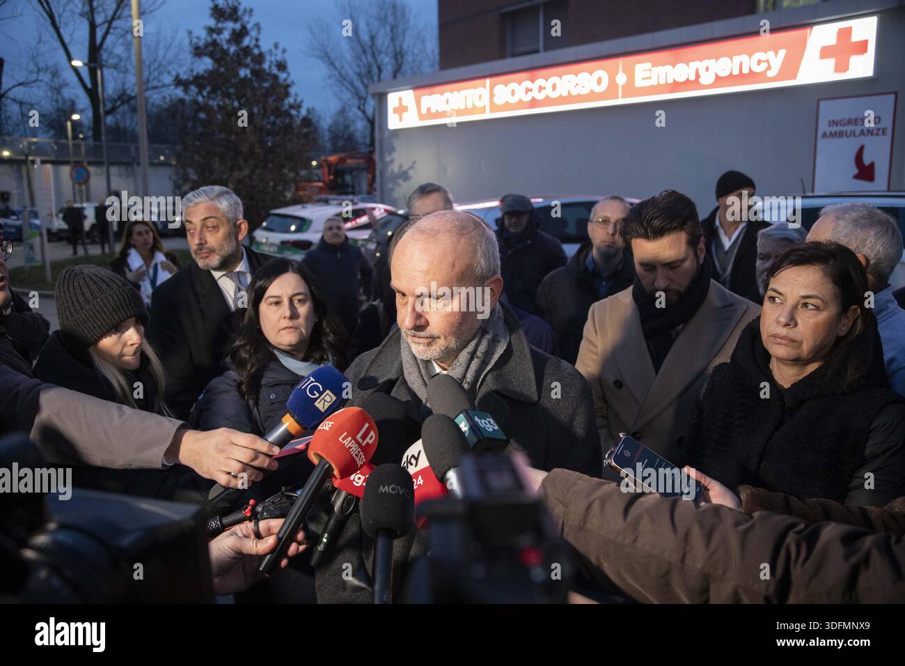 Milan, Niguarda Hospital, Minister of Health Orazio Schillaci, moved ...