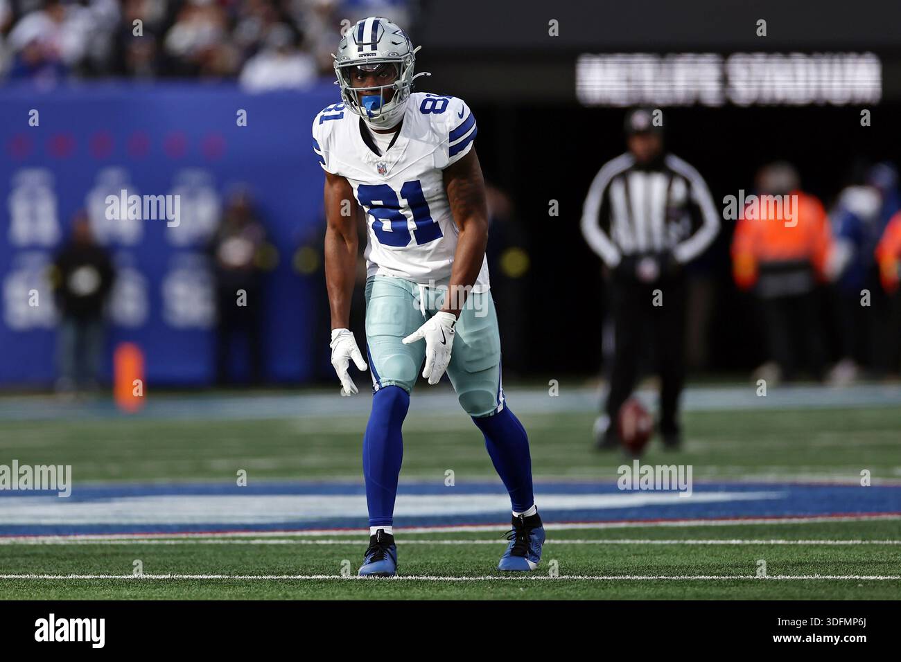 Dallas Cowboys wide receiver Jonathan Mingo (81) during an NFL football ...