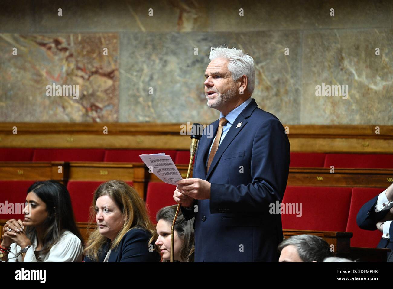 Philippe Fait, deputy, during a session of questions to the government ...