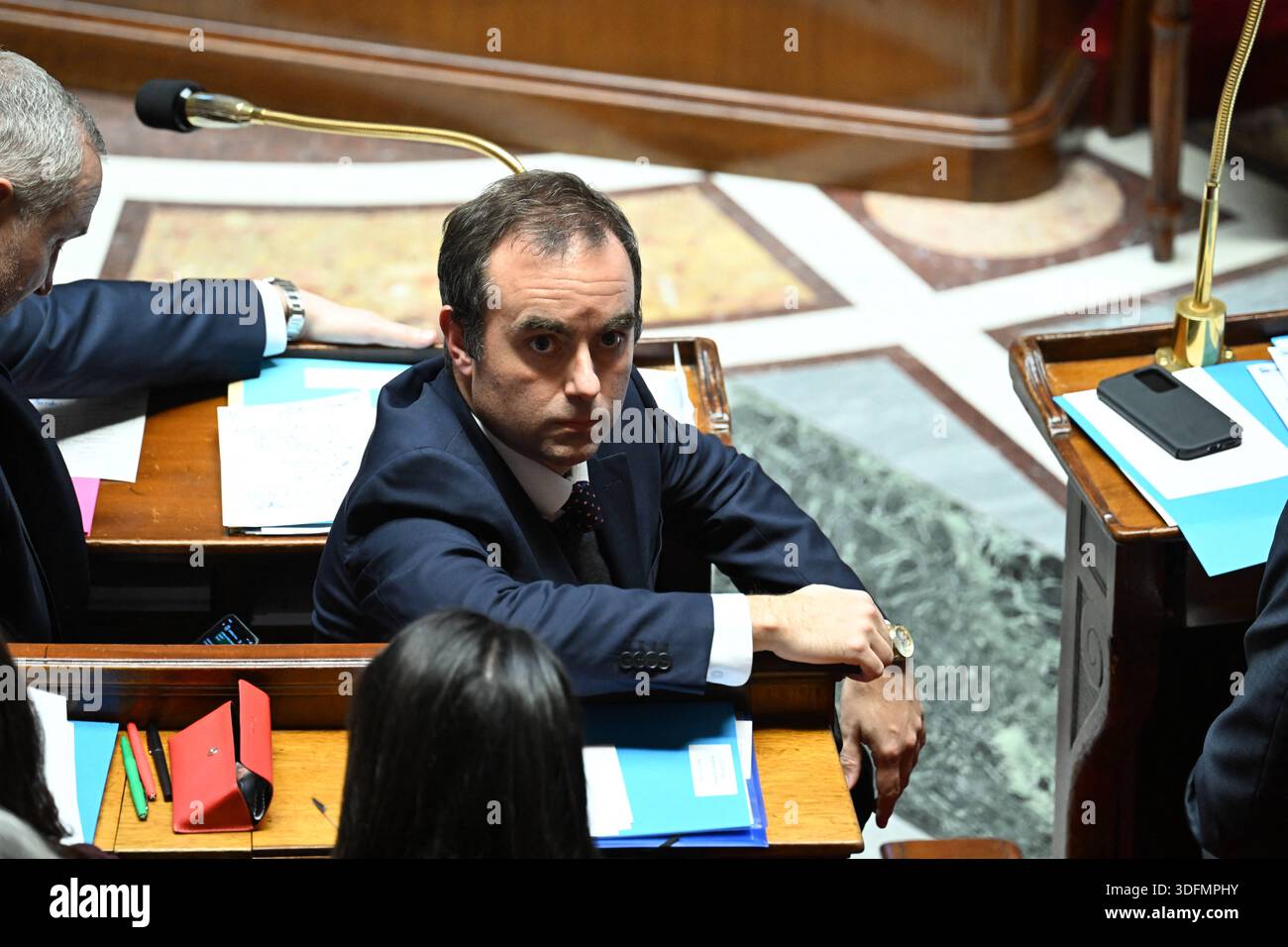 French Prime Minister Sebastien Lecornu during a session of questions ...