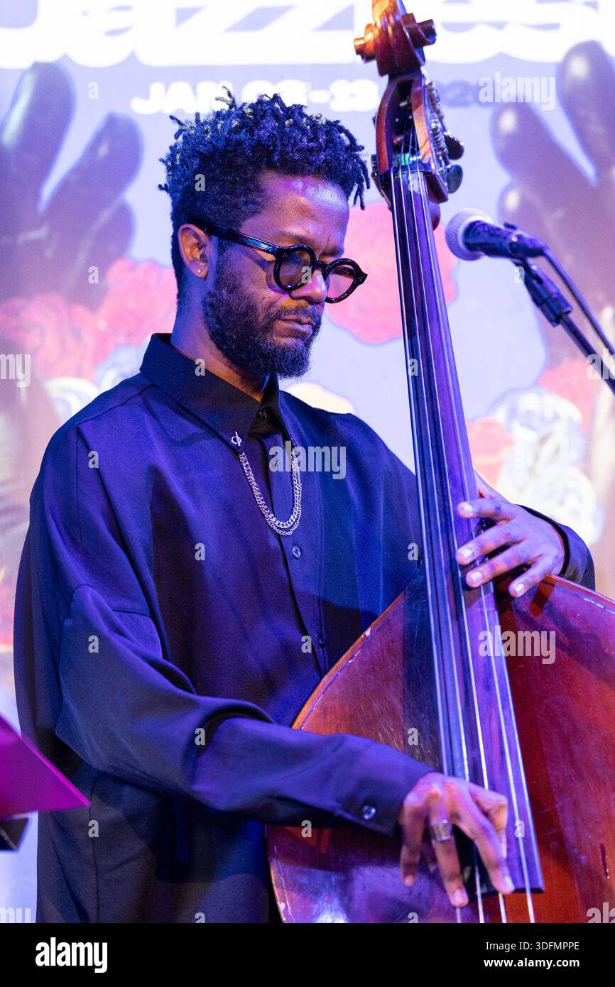Ben Williams performs with band of musicians 'Freedom Riders' during ...
