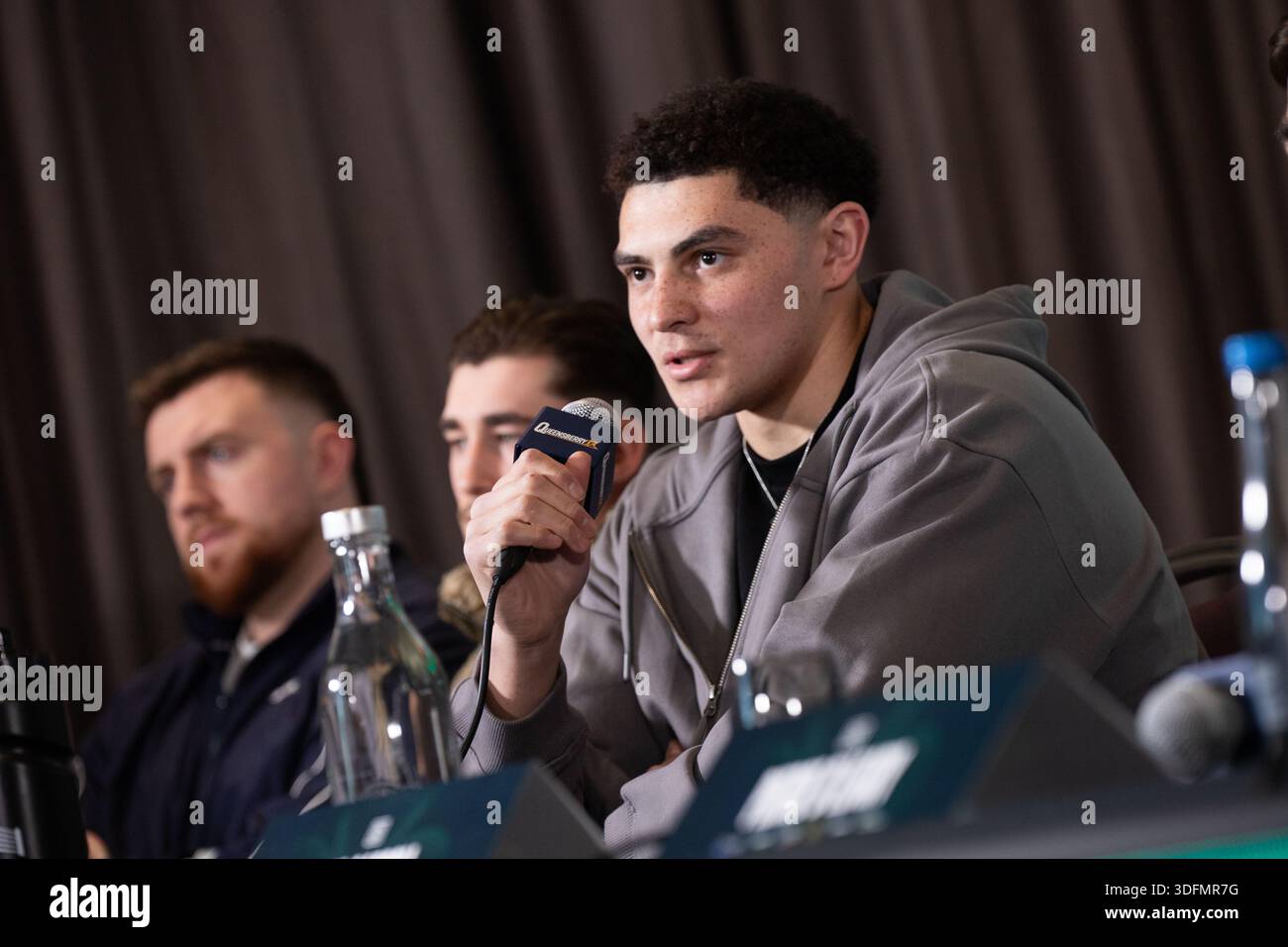 Dublin, Ireland – 13th January 2026 – Boxer Adam Olaniyan during the ...