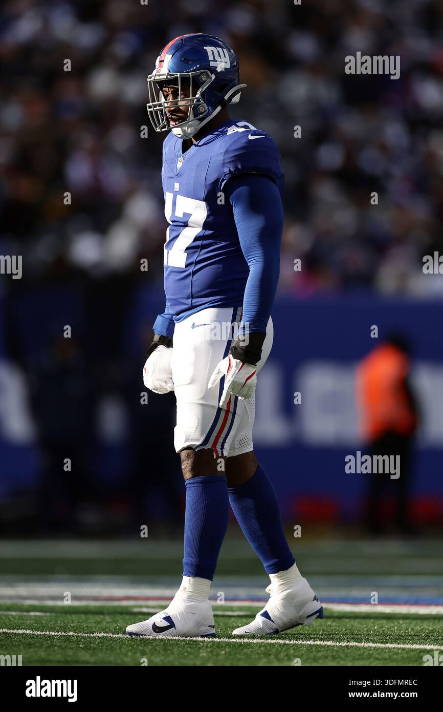 New York Giants linebacker Neville Hewitt (47) during an NFL football ...