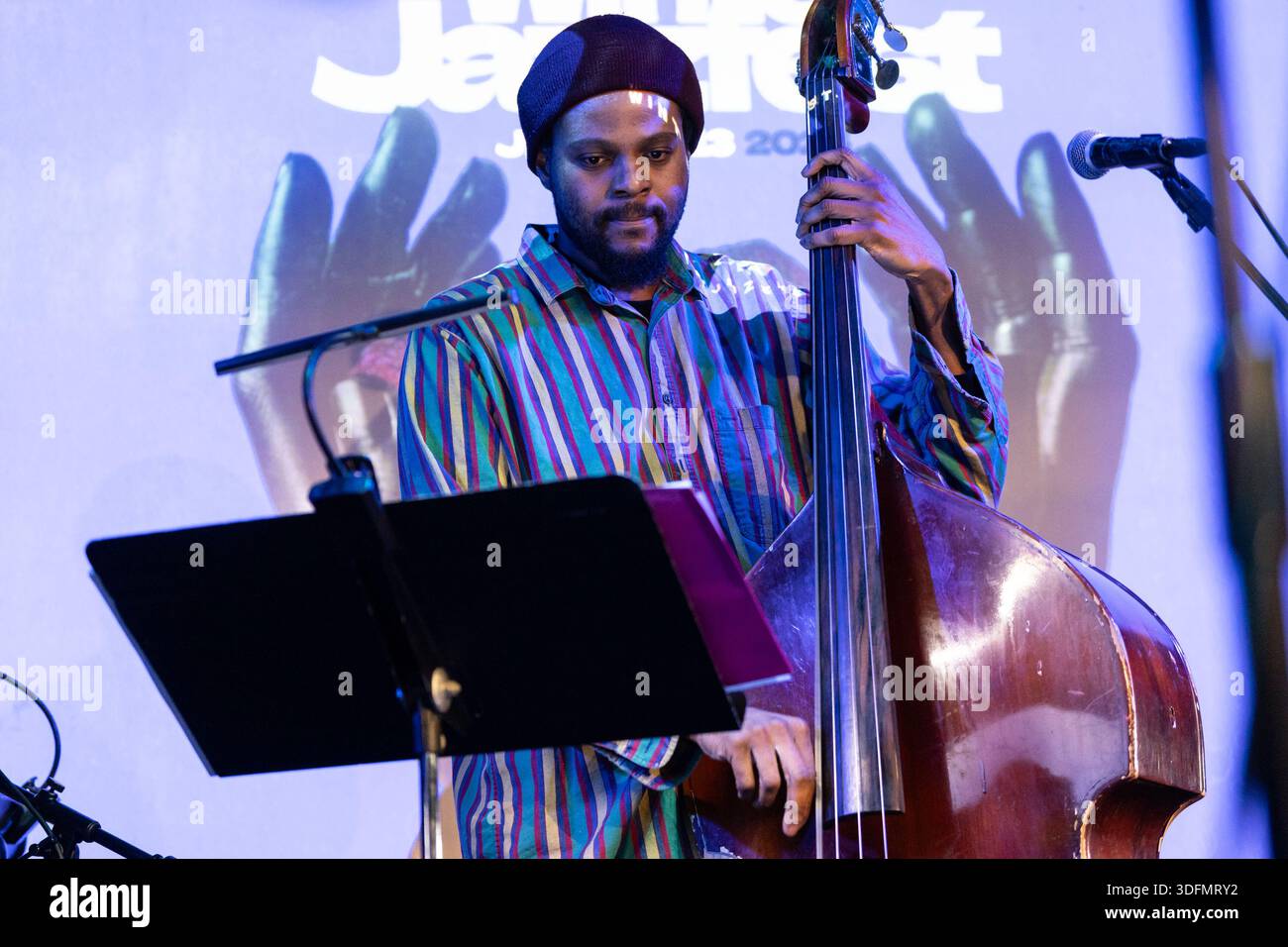 Luke Stewart performs with band of musicians 'Freedom Riders' during ...