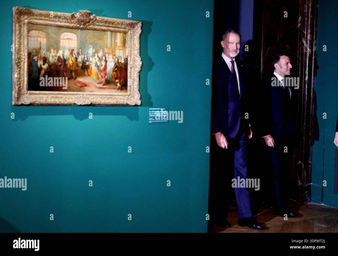 President Emmanuel Macron and King Felipe VI of Spain visit the ...