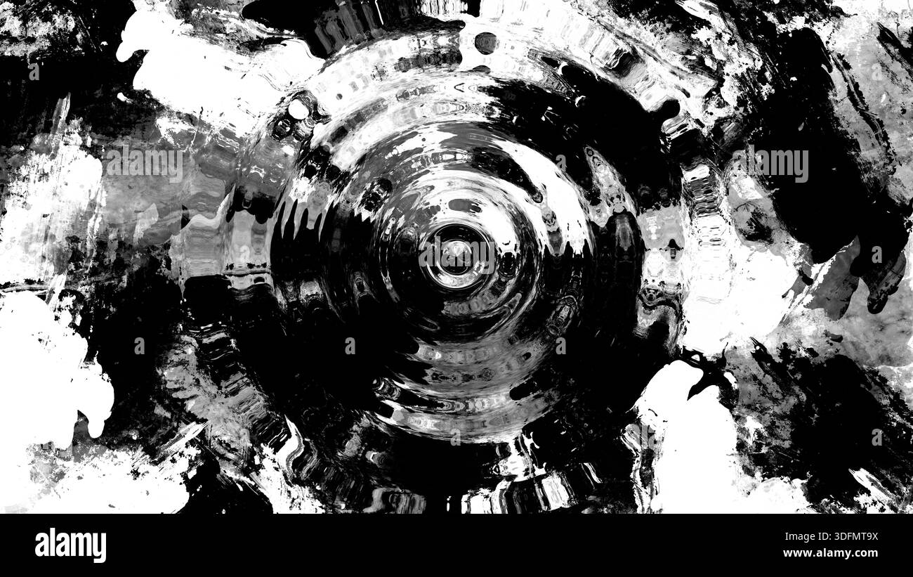 Organic vortex Black and White Stock Photos & Images - Alamy