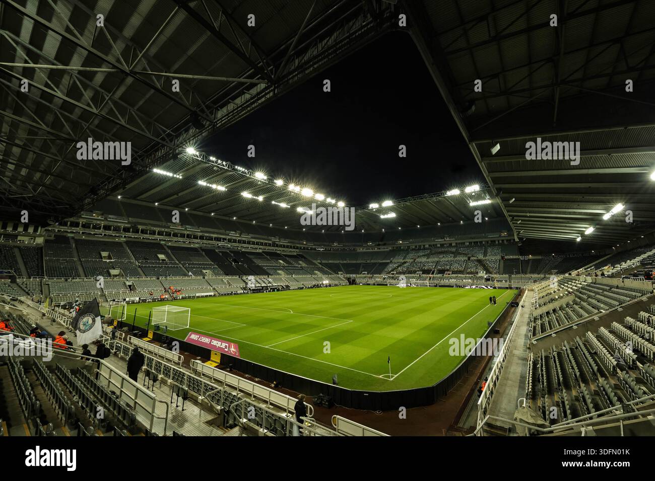 A general view of St James’ Park during the Carabao Cup Semi-finals ...