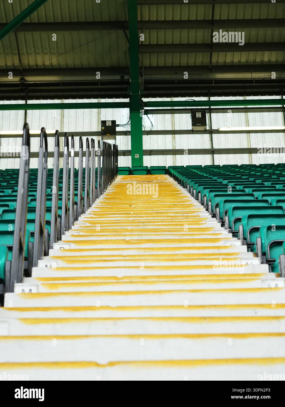 The stand seats at Easter Road Stadium view during the Scottish Premier ...