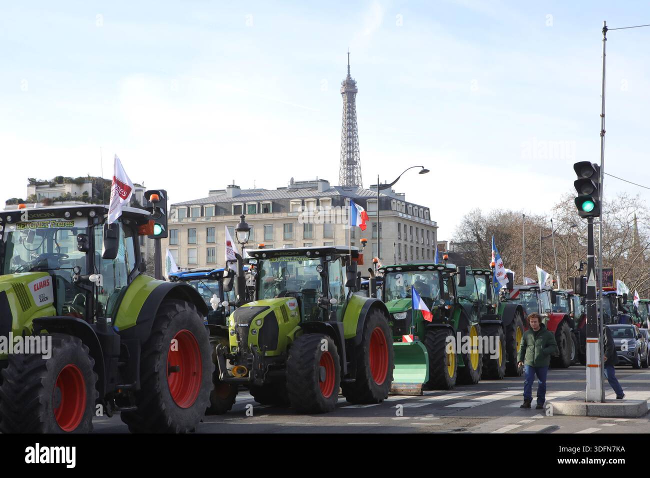 Paris, France, Tuersday on 13 January 2026, Farmers' demonstration in ...