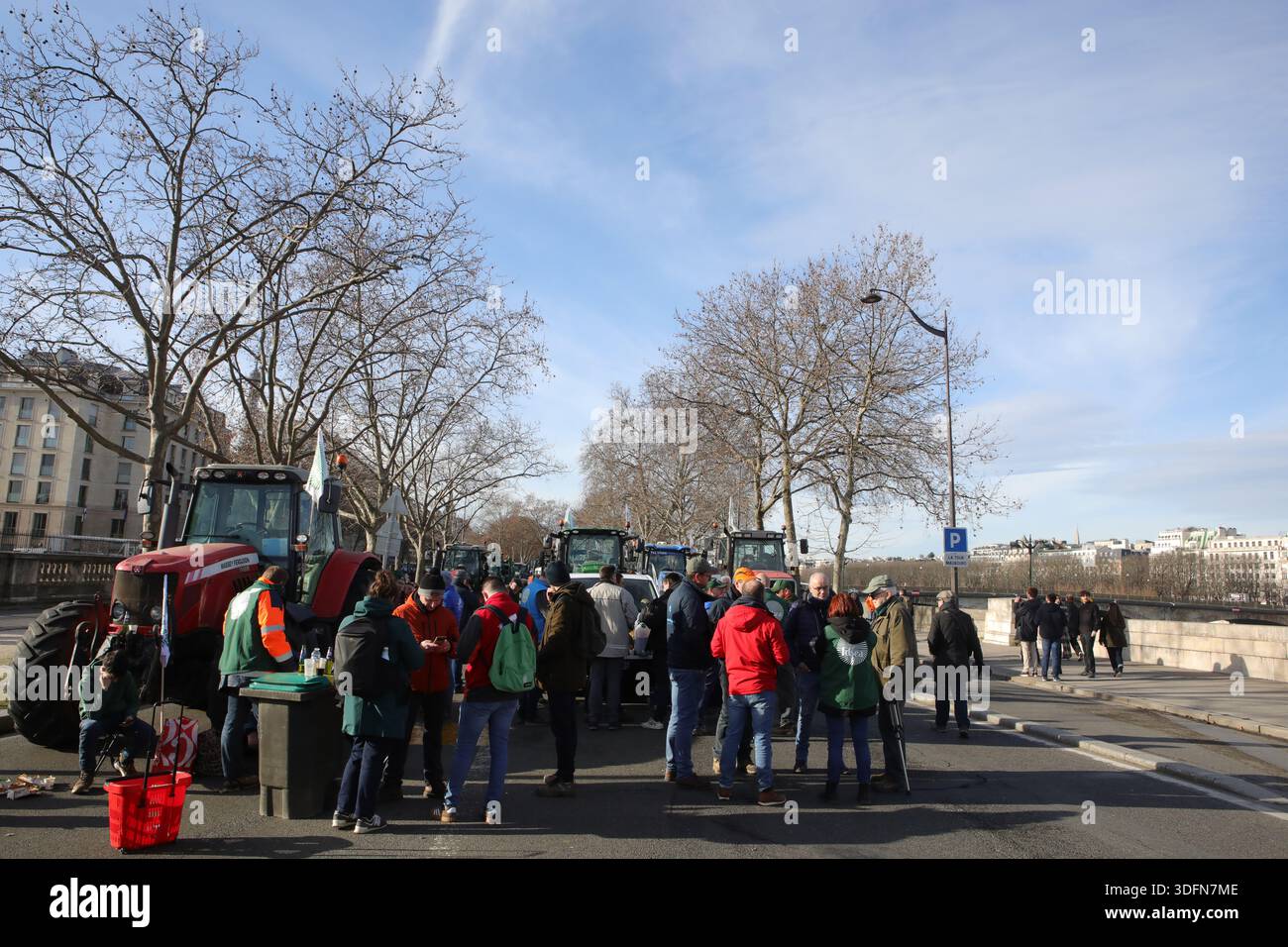 Paris, France, Tuersday on 13 January 2026, Farmers' demonstration in ...