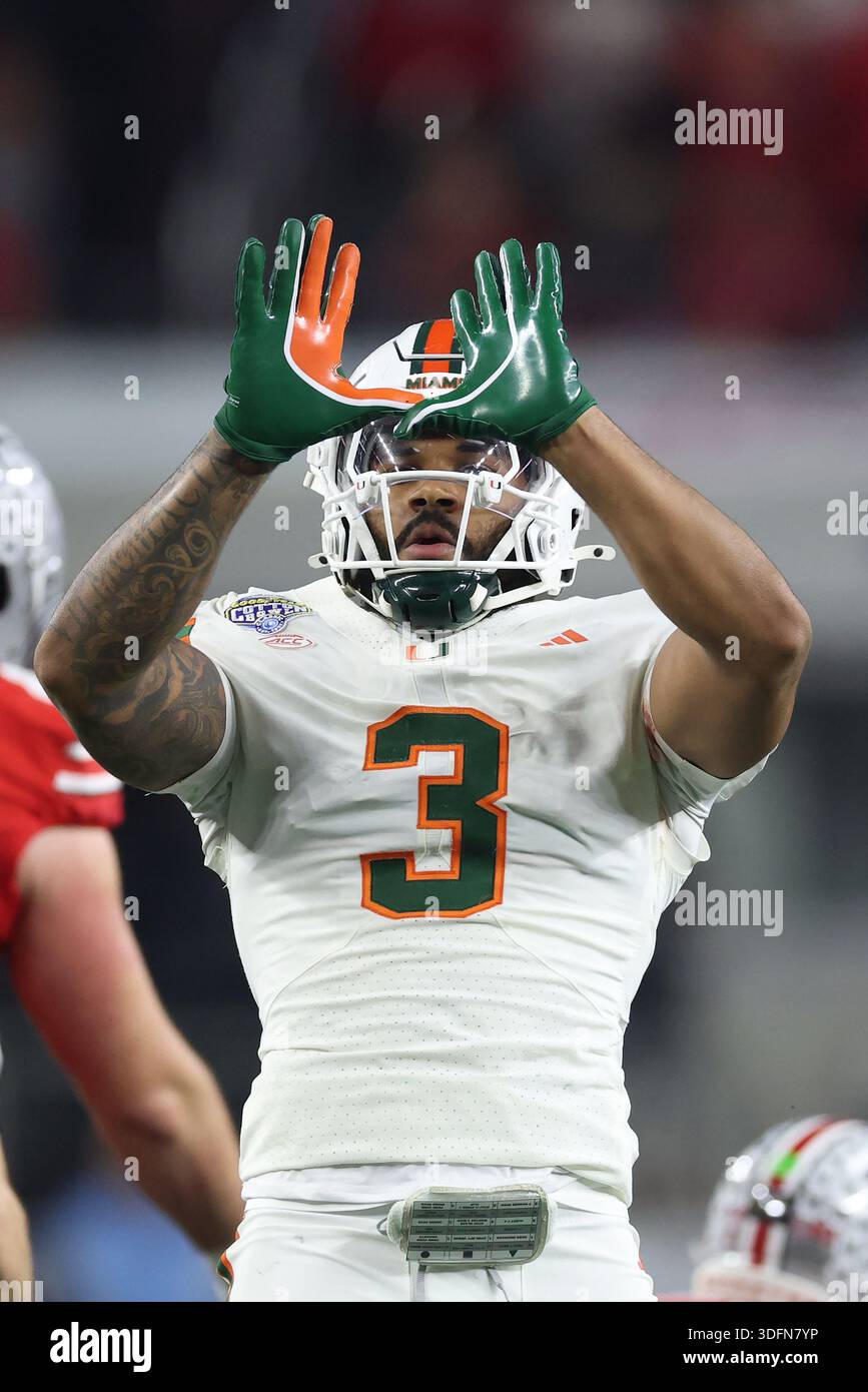 Miami defensive end Akheem Mesidor (3) celebrates his sack during the ...