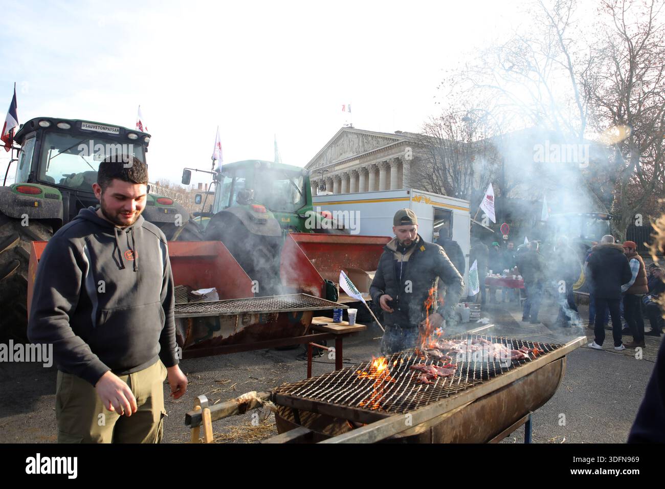 Paris, France, Tuersday on 13 January 2026, Farmers' demonstration in ...